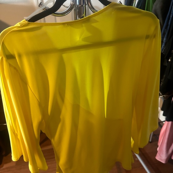 Coco Bianco | Tops | Coco Bianca Blouse Slits On Sleeves Size L | Poshmark